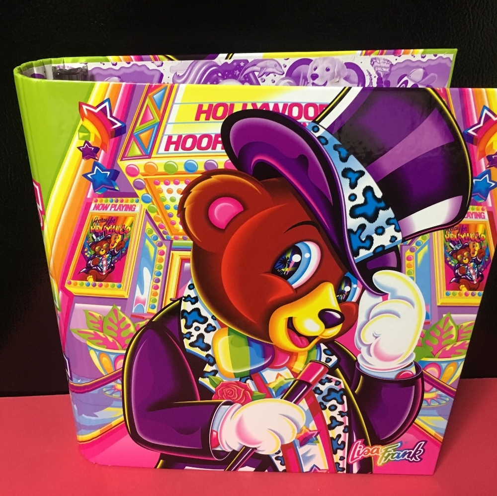 Lisa Frank Hollywood Bear Binder - Gem